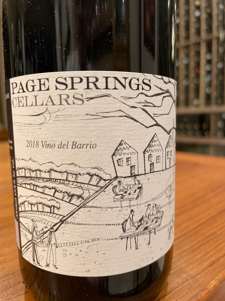 2021 Page Springs Cellars Vino del Barrio Blanca, USA, Arizona ...
