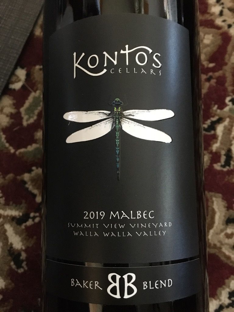2019 Kontos Cellars Malbec Summit View Vineyard, USA, Washington ...
