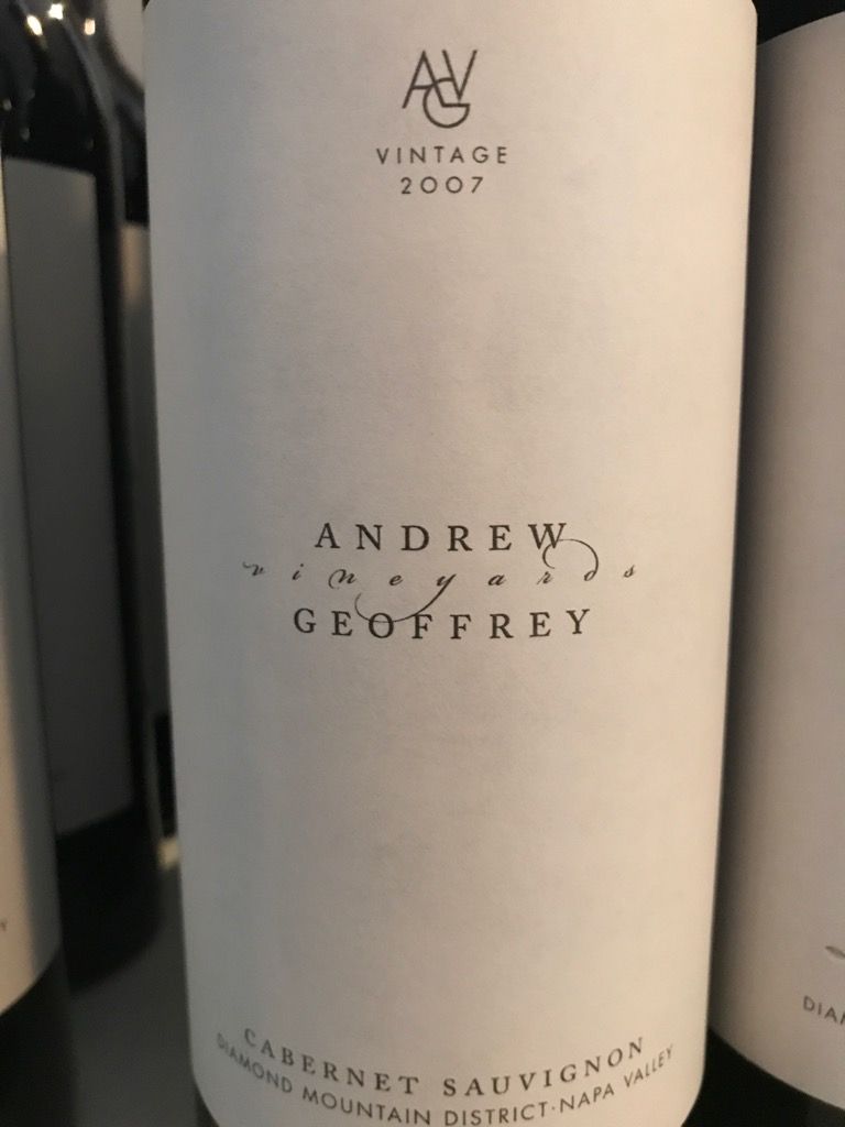 2012 Andrew Geoffrey Vineyards Cabernet Sauvignon Ascent Diamond ...