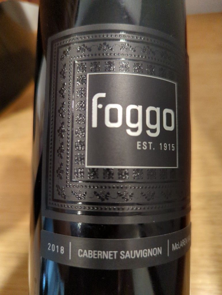 2018 Foggo Wines Cabernet Sauvignon, Australia, South Australia ...