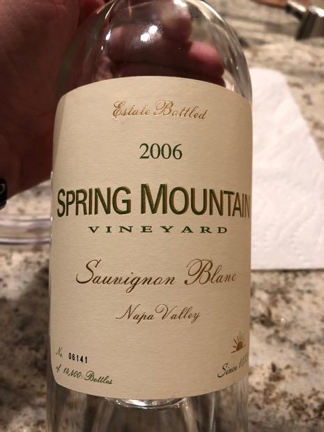 2006 Spring Mountain Vineyard Sauvignon Blanc, USA, California, Napa ...