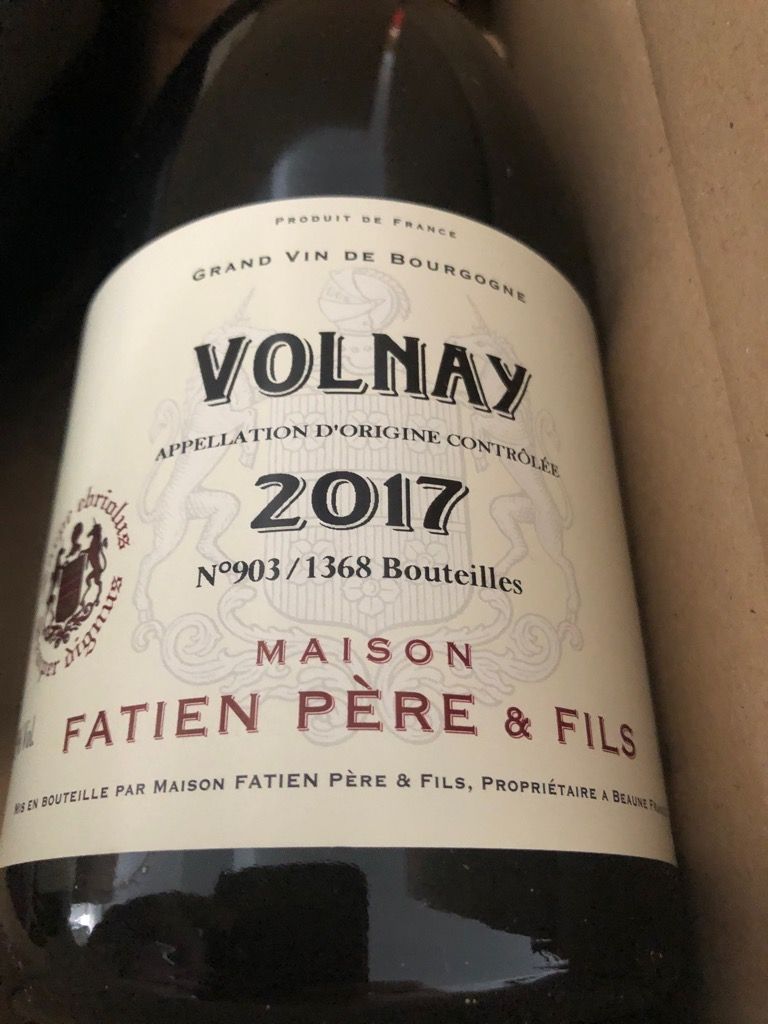 2024 Maison Fatien Père et Fils Volnay, France, Burgundy, Côte de ...