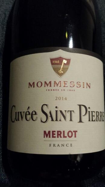 2014 Mommessin Merlot Cuvée Saint Pierre, France, Vin de France ...