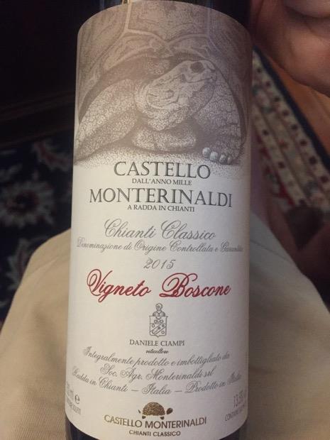 2015 Castello di Monterinaldi Chianti Classico Vigneto Boscone, Italy ...