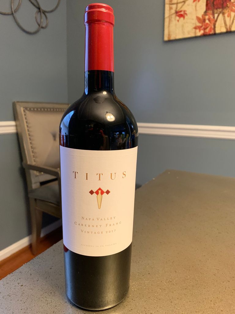 2017 Titus Cabernet Franc, USA, California, Napa Valley - CellarTracker