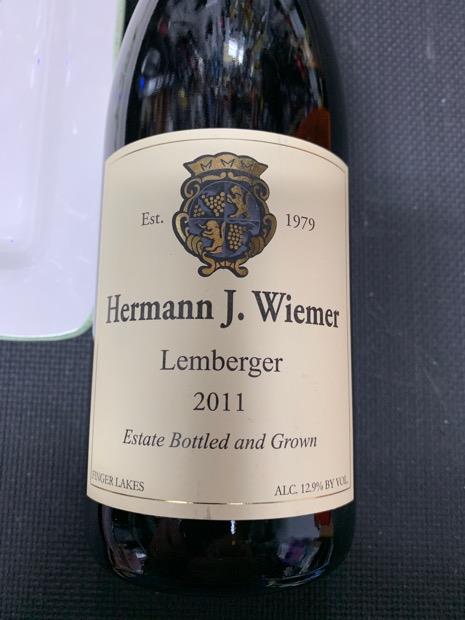 2011 Hermann J. Wiemer Lemberger, USA, New York, Finger Lakes, Seneca ...