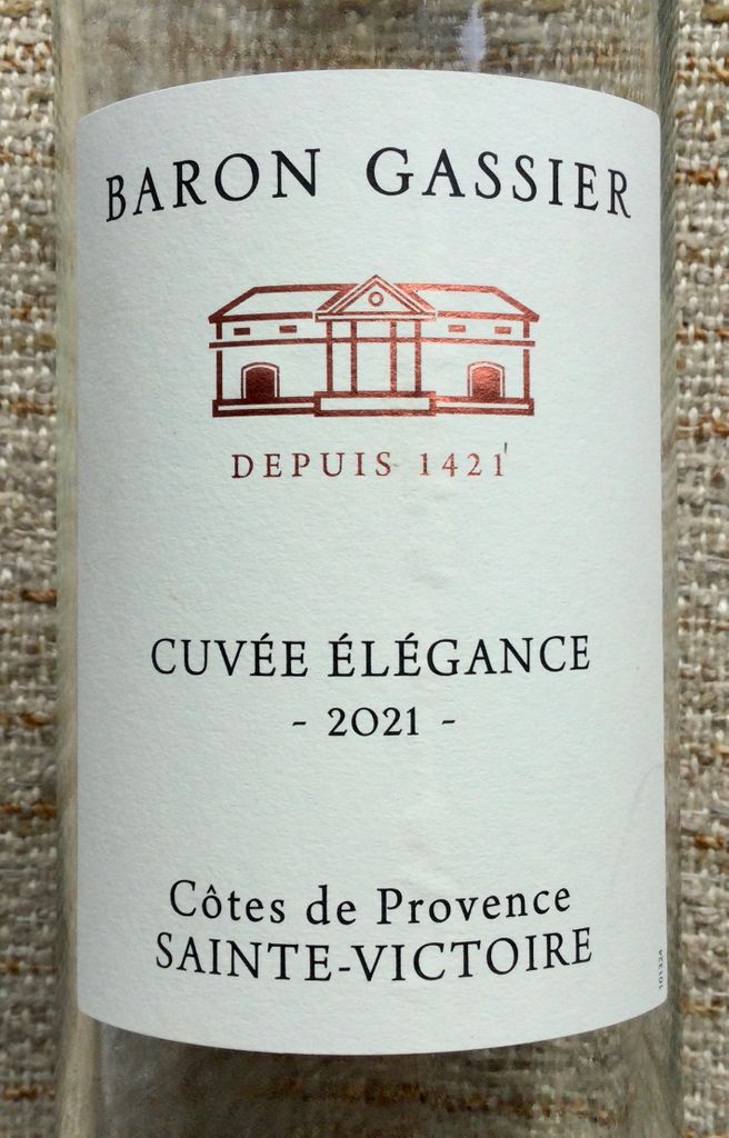 2021 Baron Gassier Côtes de Provence Excellence, France, Provence ...