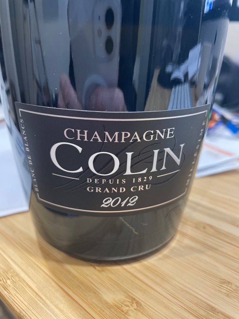 2012 Colin Champagne Grand Cru Blanc de Blancs Brut Millésimé, France ...