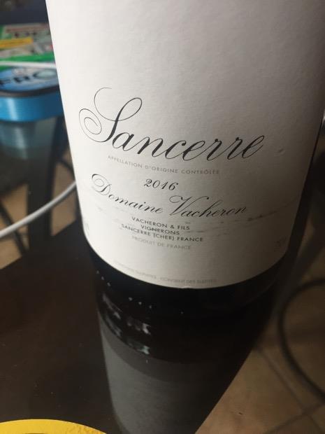 2016 Domaine Vacheron Sancerre Guigne-Chèvres, France, Loire Valley ...