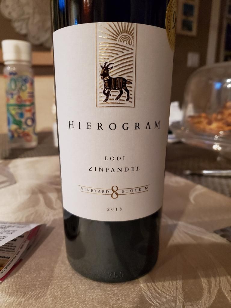 2018 Hierogram Wines Old Vine Zinfandel Block No. 8, USA, California ...