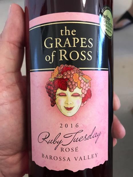 2016 The Grapes of Ross Ruby Tuesday Rose, Australia, South Australia ...