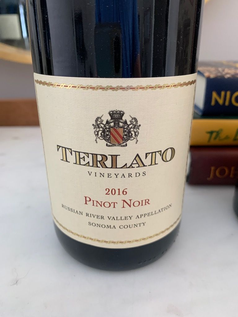 2016 Terlato Vineyards Pinot Noir JT's Barrel, USA, California, Sonoma ...