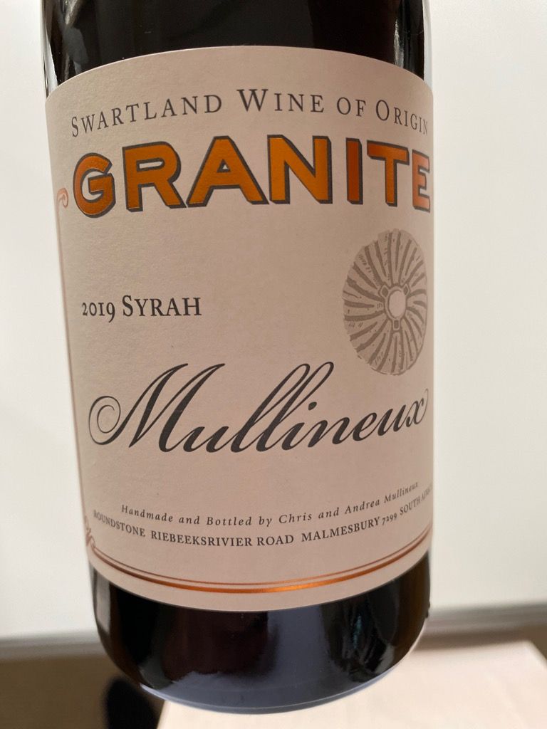 2019 Mullineux Syrah Granite Jakkalsfontein, South Africa, Coastal Region, Swartland - CellarTracker