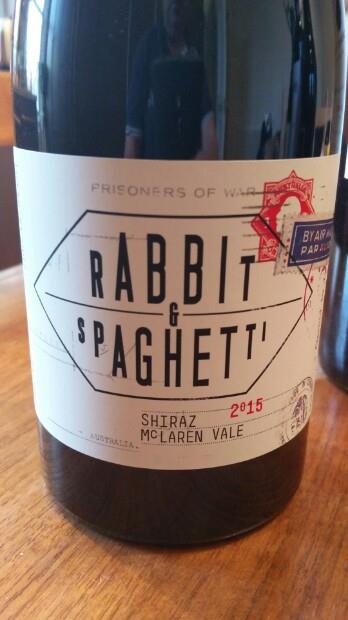 2016 Adam Barton Shiraz Rabbit & Spaghetti McLaren Vale, Australia ...