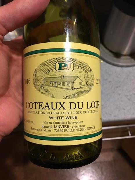 2016 Pascal Janvier Coteaux du Loir, France, Loire Valley, Coteaux du ...