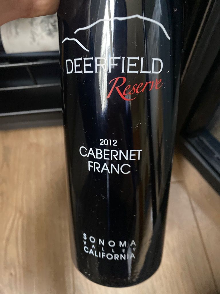 2012 Deerfield Ranch Cabernet Franc Reserve, USA, California, Sonoma ...