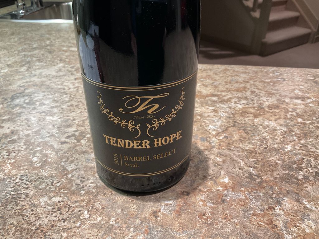 2022 Tender Hope Syrah, Canada, British Columbia, Okanagan Valley ...