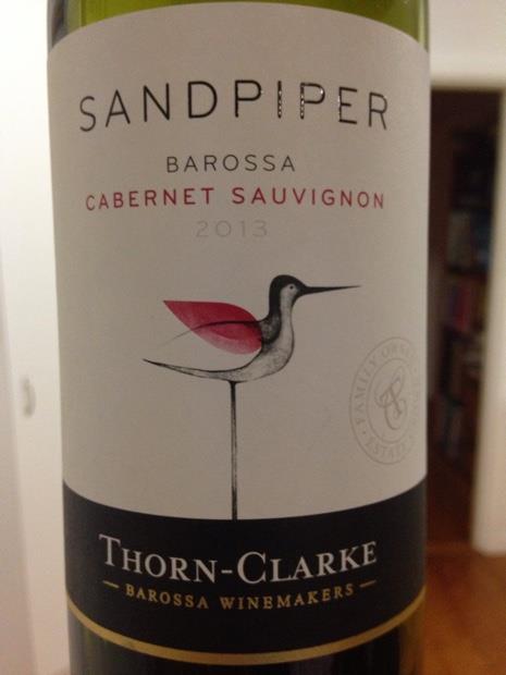 2014 Thorn-Clarke Cabernet Sauvignon Sandpiper, Australia, South ...