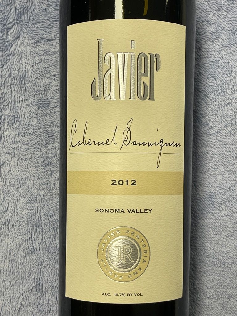 2012 Javier Renteria Cabernet Sauvignon, USA, California, Sonoma County ...