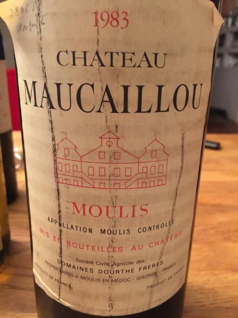 1983 Château Maucaillou, France, Bordeaux, Médoc, Moulis en Médoc - CellarTracker