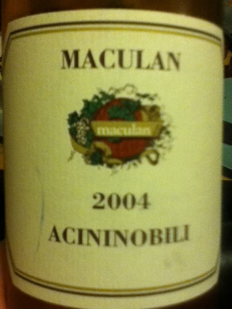 2003 Maculan Acininobili, Italy, Veneto, Breganze - CellarTracker