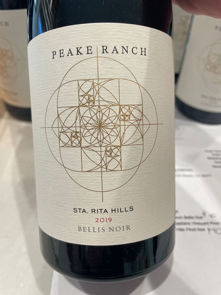 2020 Peake Ranch bellis noir, USA, California, Central Coast, Sta. Rita ...