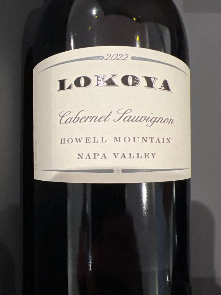 2022 Lokoya Cabernet Sauvignon Howell Mountain, USA, California, Napa ...