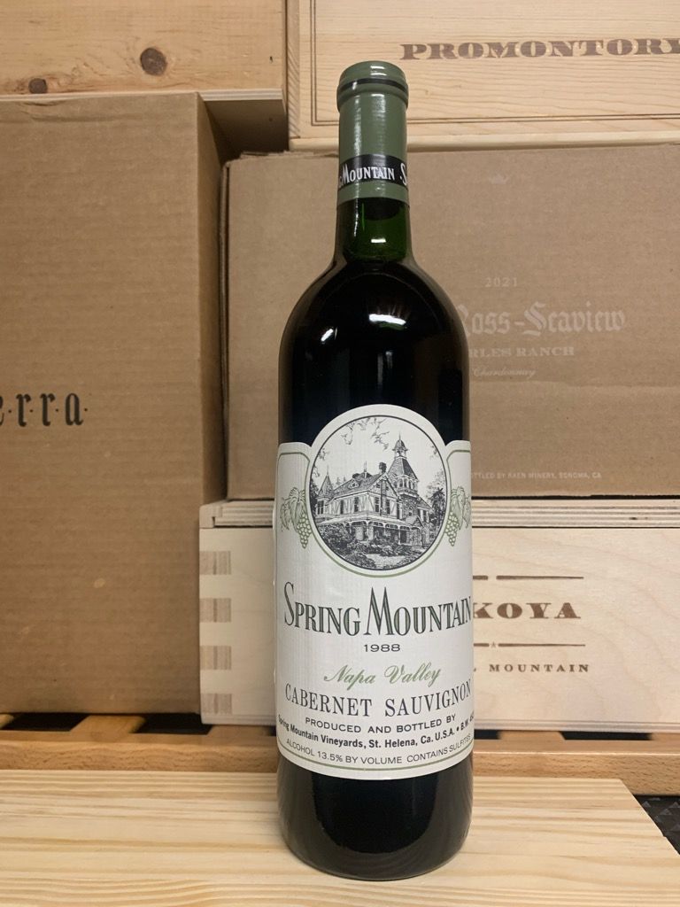 1988 Spring Mountain Vineyard Cabernet Sauvignon, USA, California, Napa ...