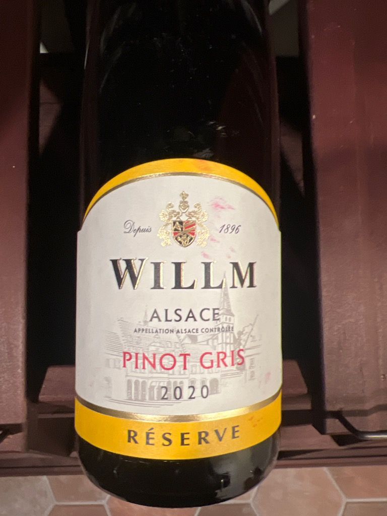 2021 Willm Pinot Gris Reserve, France, Alsace - CellarTracker