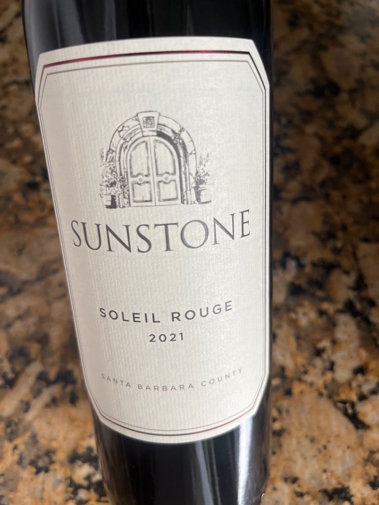 2021 Sunstone Vineyards and Winery Soleil Rouge, USA, California ...