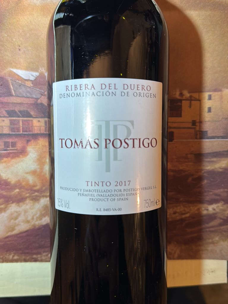 2017 Tomas Postigo Ribera del Duero Cosecha, Spain, Castilla y León ...