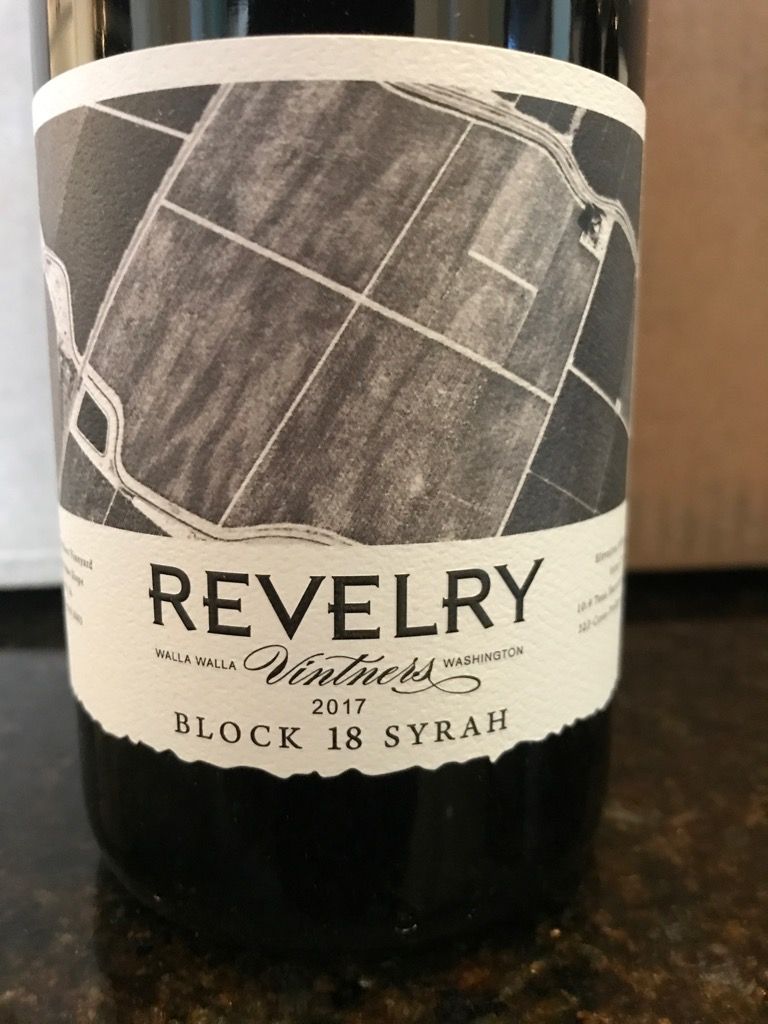 2017 Revelry Vintners Syrah Block 18, USA, Washington, Columbia Valley ...