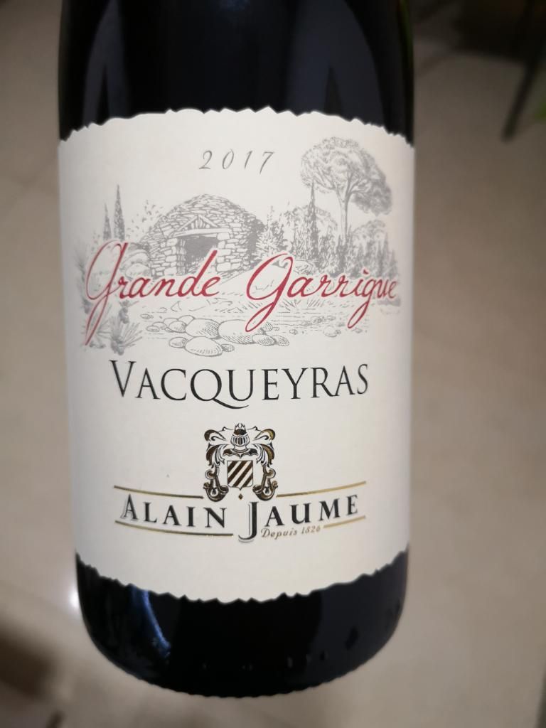 2017 Alain Jaume Vacqueyras Grande Garrigue, France, Rhône, Southern ...
