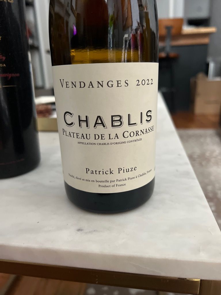 2022 Patrick Piuze Chablis Terroir de Courgis, France, Burgundy ...