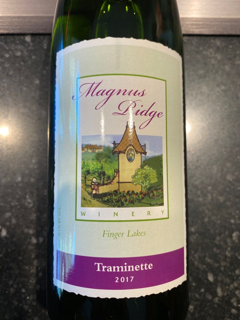 2018 Magnus Ridge Winery Traminette, USA, New York, Finger Lakes ...