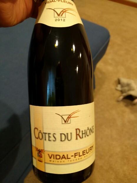 2012 J. Vidal-Fleury Côtes du Rhône, France, Rhône, Southern Rhône ...