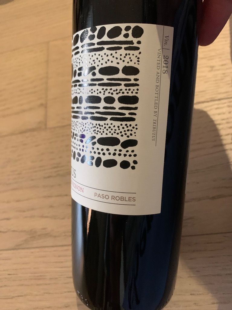 2018 Tributus Cabernet Sauvignon, USA, California, Central Coast, Paso ...