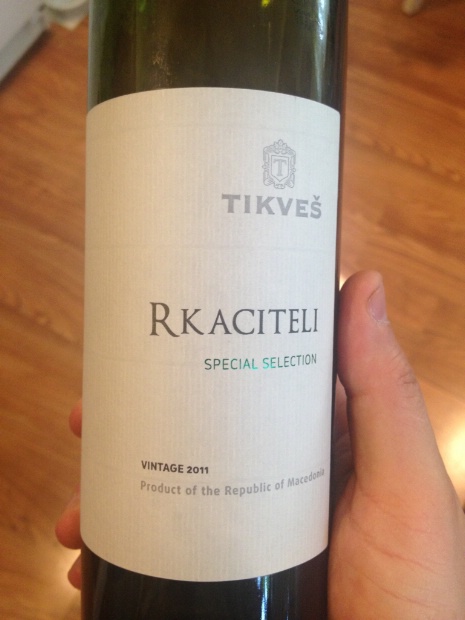 2011 Tikveš Rkatsiteli Special Selection, North Macedonia, Povardarie ...