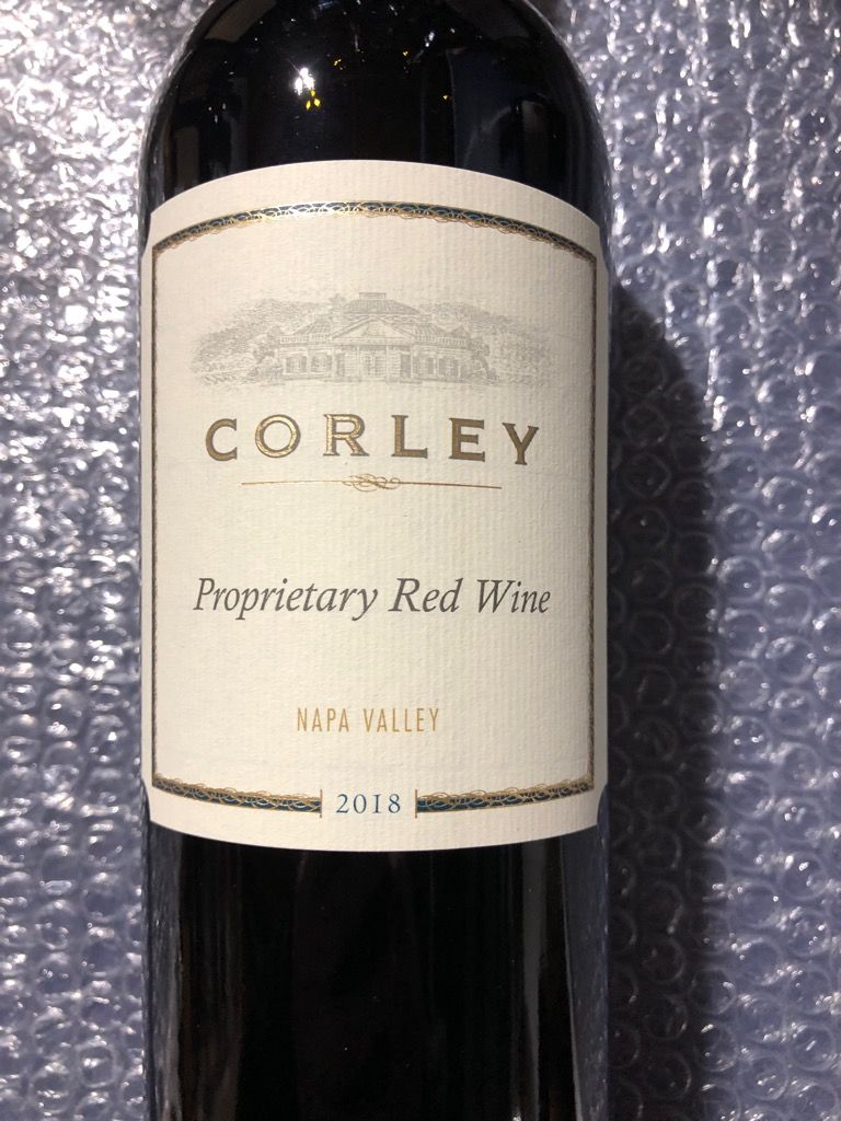 2019 Corley Family Corley Proprietary Red, USA, California, Napa Valley ...
