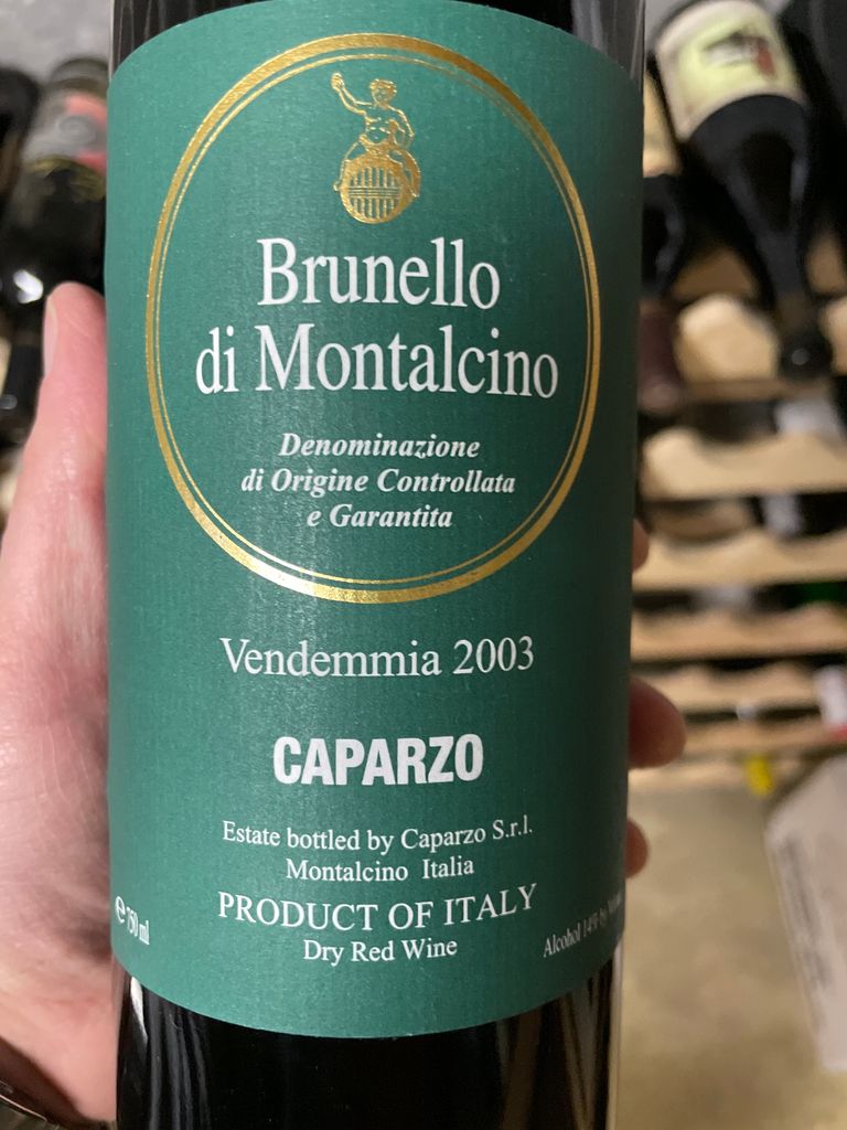 2003 Tenuta Caparzo Brunello di Montalcino, Italy, Tuscany, Montalcino ...