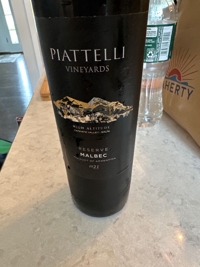 2023 Piattelli Vineyards Malbec High Altitude Reserve, Argentina ...