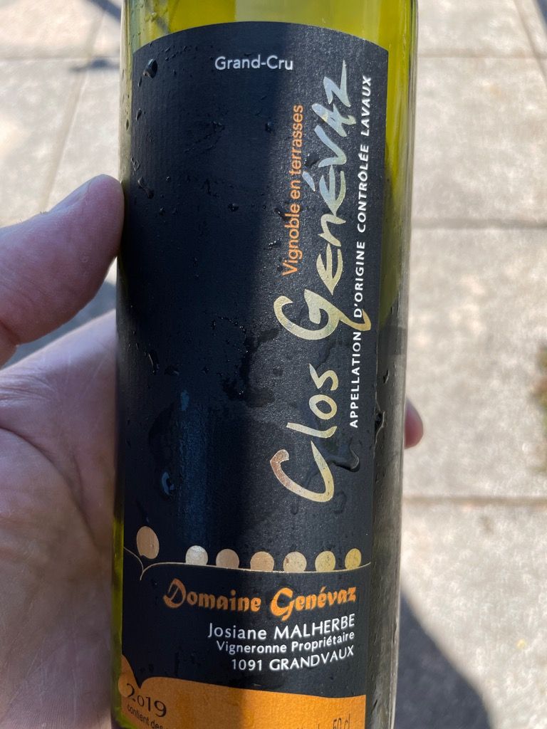 2016 Josiane et Roger Malherbe Chasselas Grand Cru Clos Genévaz ...