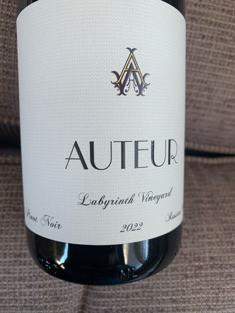 2022 Auteur Pinot Noir Labyrinth, USA, California, Sonoma County ...