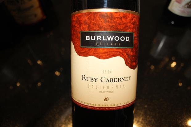 1994 Burlwood Cellars Cabernet Sauvignon Ruby Cabernet, USA, California ...
