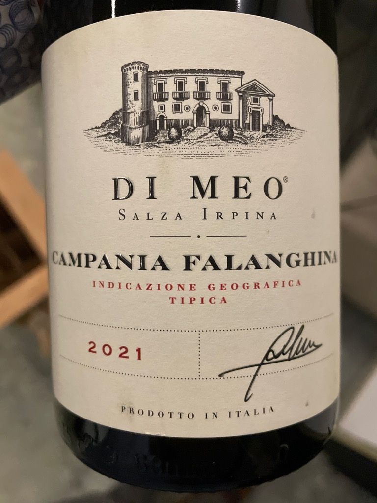2021 Di Meo Falanghina del Sannio, Italy, Campania, Falanghina del ...