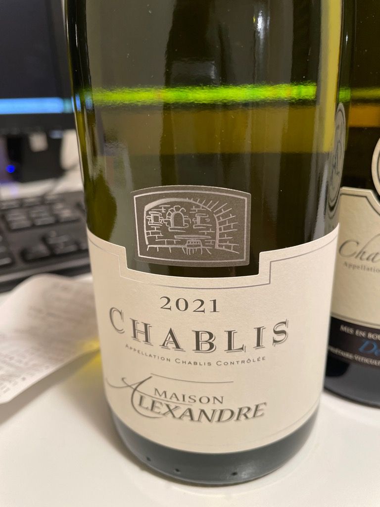 2021 Maison Alexandre Chablis, France, Burgundy, Chablis - CellarTracker
