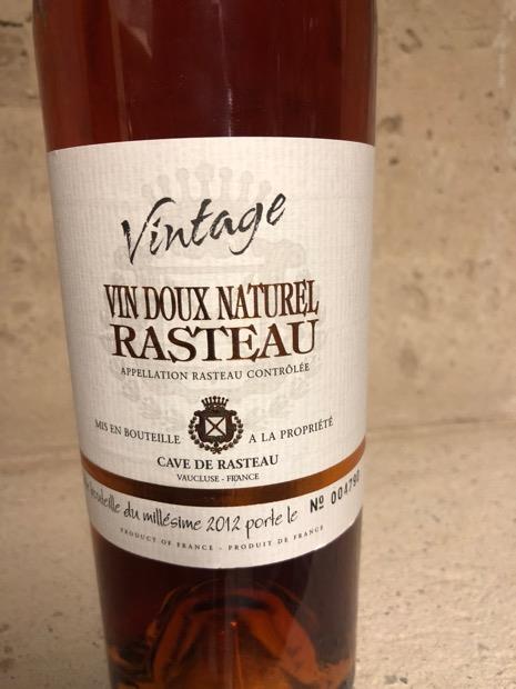 2012 Ortas / Cave de Rasteau Rasteau Signature Vin Doux Naturel, France ...