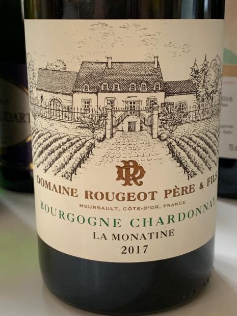 2018 Domaine Rougeot Chardonnay Bourgogne La Monatine, France, Burgundy ...