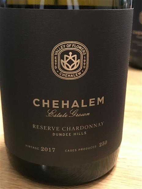 2017 Chehalem Chardonnay Reserve Stoller Vineyard, USA, Oregon ...