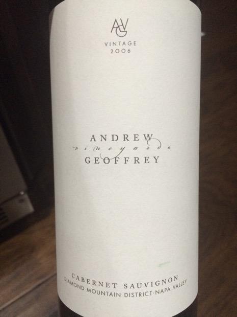 2006 Andrew Geoffrey Vineyards Cabernet Sauvignon Ascent Diamond ...